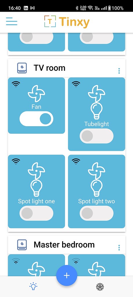 The switch layout changed and lights are not working - Tinxy app - Tinxy